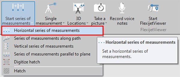 Horizontal – Series of Measurements - Flexijet Stone - 1