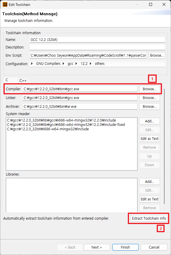 Add a Toolchain - User Manual - 2023.12