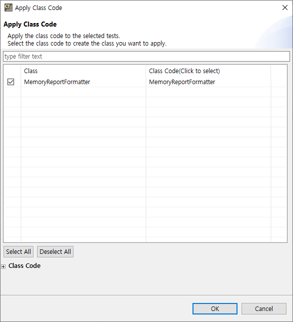 Using class codes - User Manual - 3.7