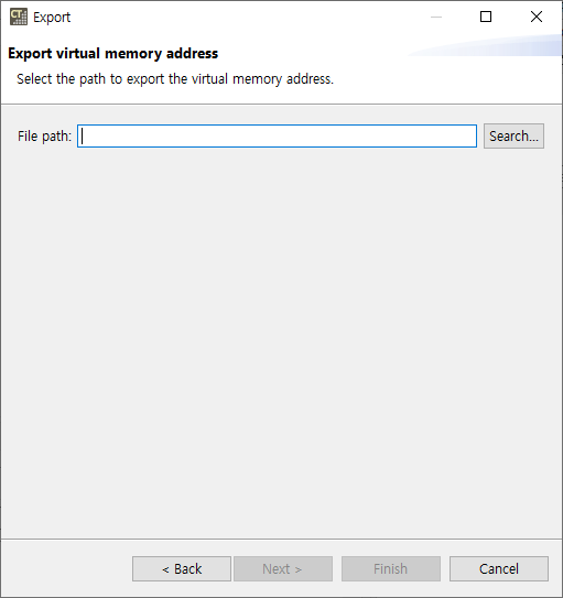 Preferences − Virtual Memory Address - User Manual - 2024.12
