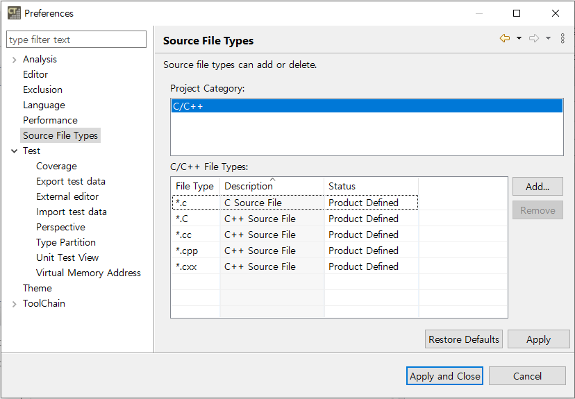 Source File Types - User Manual - 3.7