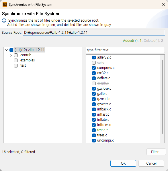 Synchronize with File System - User Manual - 2024.12