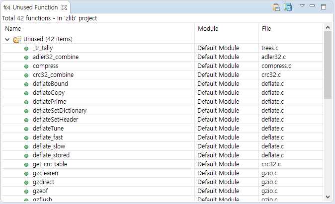 Unused Function View - User Manual - 3.2