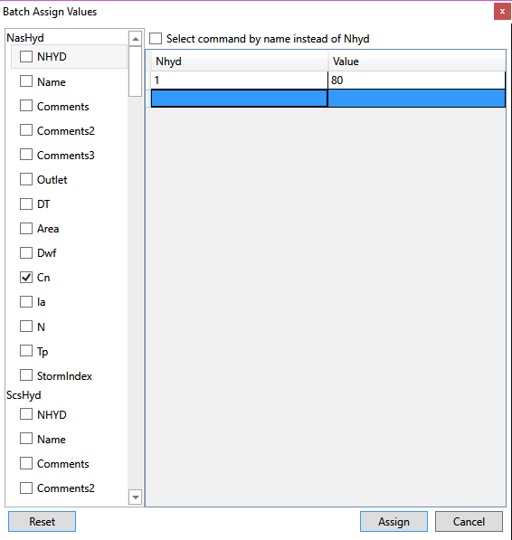 A.2 Batch Assign - Visual OTTHYMO - 6