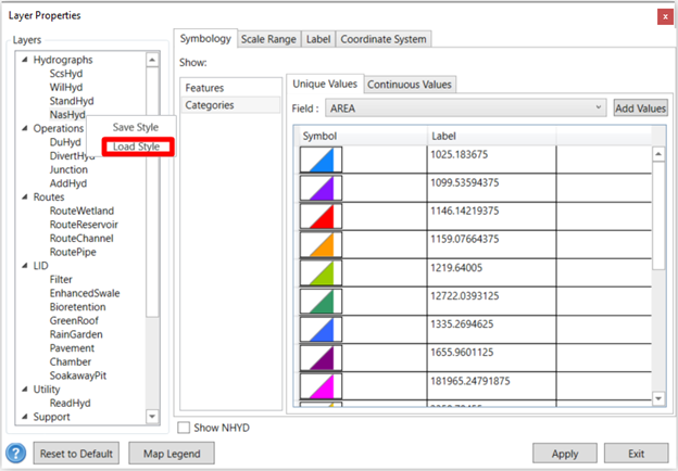 6.6.10 Save/Load Symbols - Visual OTTHYMO - 6