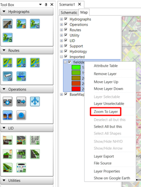 Zooming to Imported Layer - Visual OTTHYMO - 6