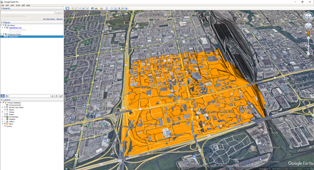 View Layer in Google Earth - Visual OTTHYMO - 6