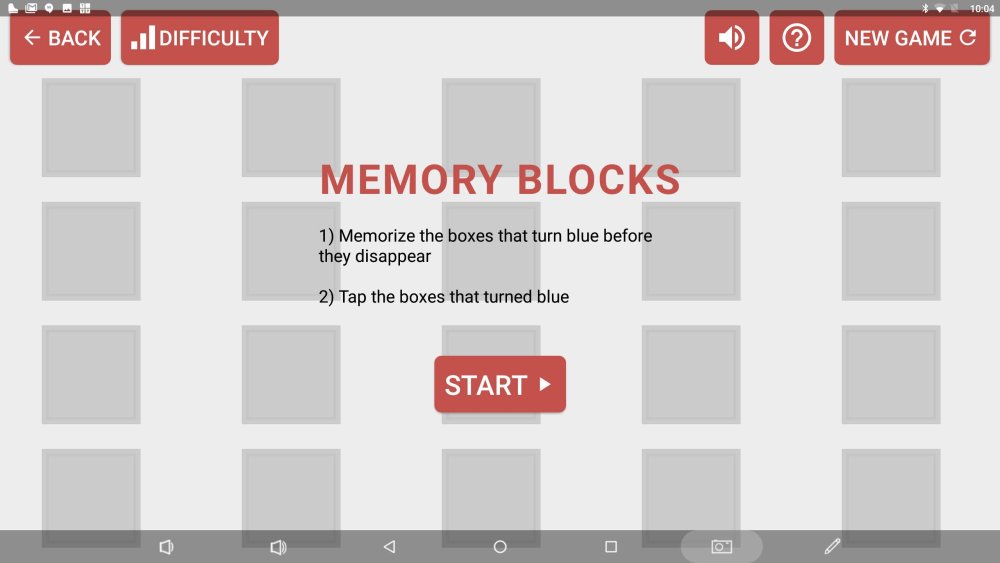 Memory Games - YetiCare Launcher Manual - 1