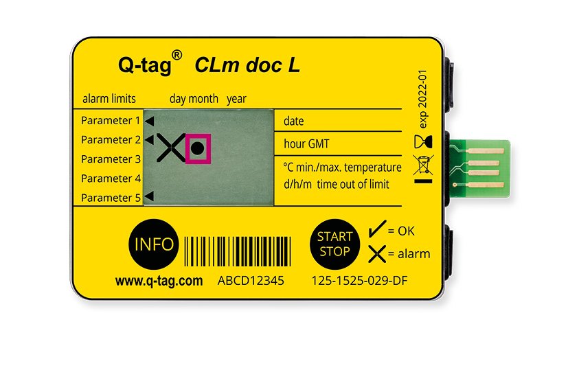 Display indication during temperature recording - User Manual Q-tag CLm ...