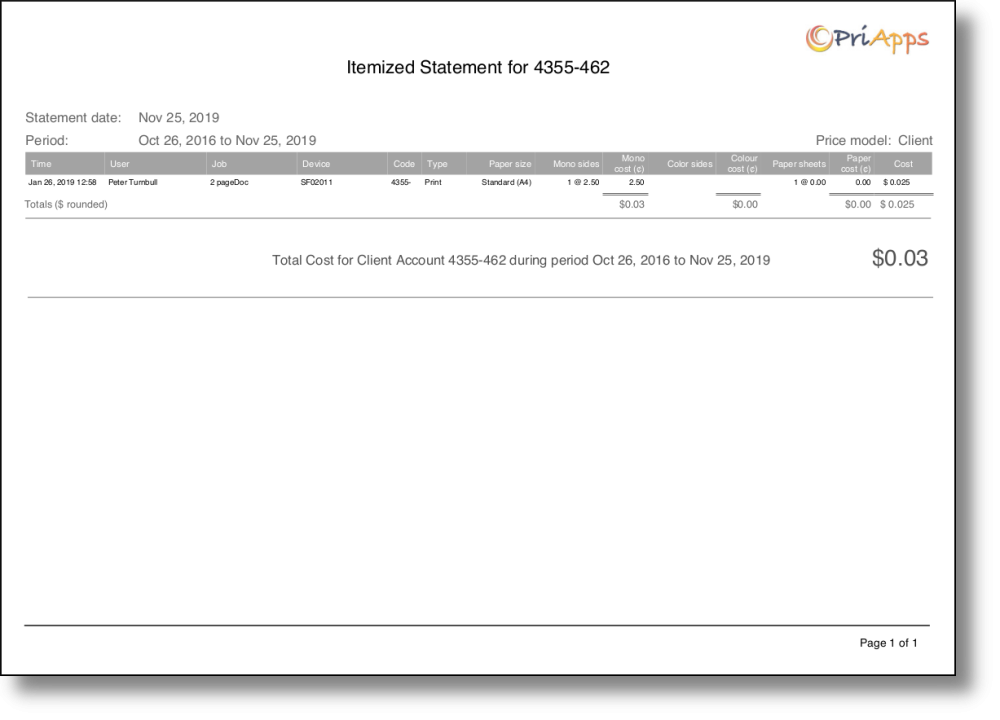 Report – Itemized Statement by Client Account - PriApps SSO Admin Guide ...