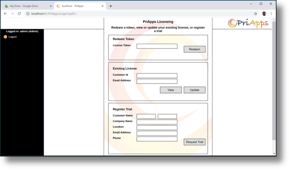 Licensing a New Customer - PriApps SSO Admin Guide - v22.5