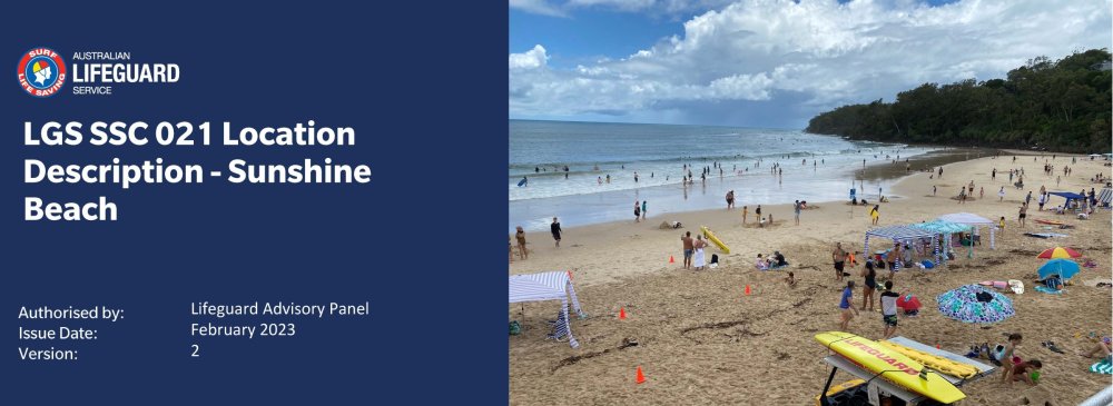 LGS SSC 021 Location Description – Sunshine Beach - Lifeguard ...