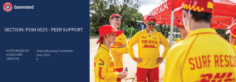 SECTION NO: POM 0022 PEER SUPPORT - Lifesaving Patrol Operations Manual ...