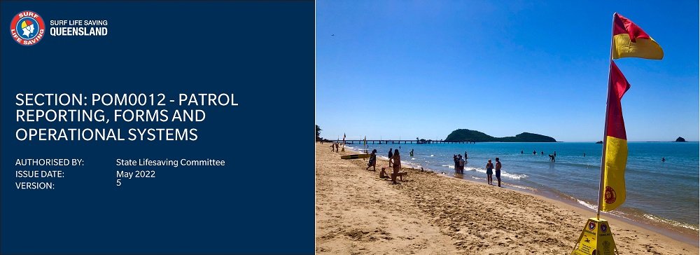 SECTION NO: POM 0012 PATROL REPORTING, FORMS AND OPERATIONAL SYSTEMS ...