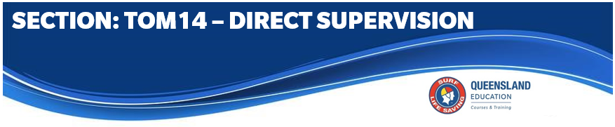 DIRECT SUPERVISION - Training Operations Manual - 1