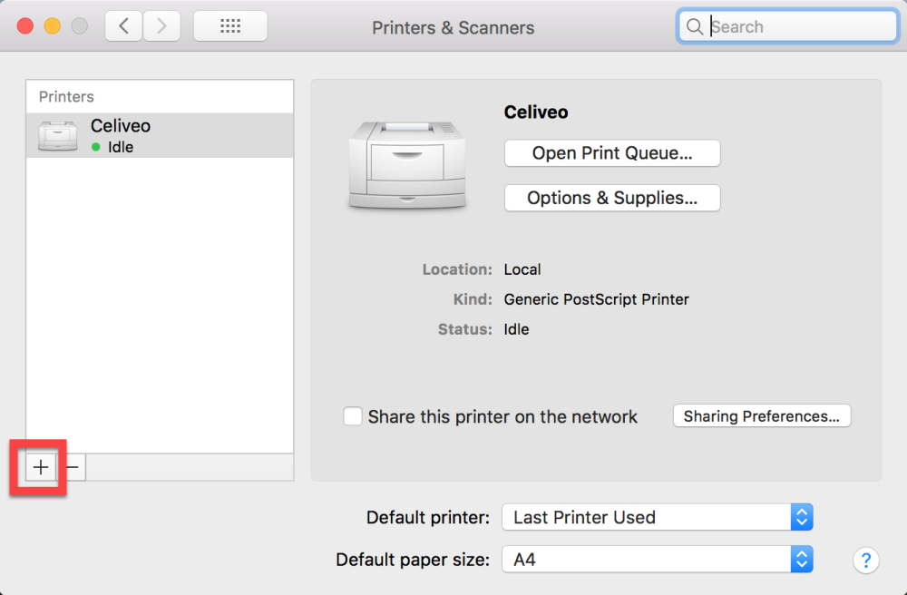 Connect to a Windows Celiveo Shared Virtual Printer from macOS machine ...