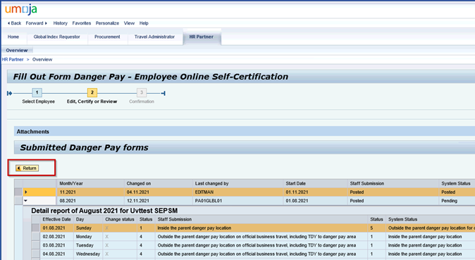 Previous Submissions - Umoja Danger Pay for HR Partners and HR ...