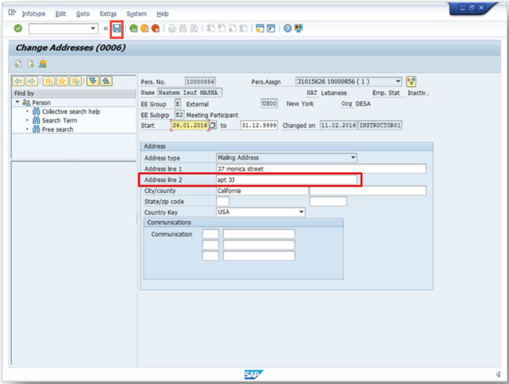 Modify an Infotype using PA30 - Umoja HR Mini-Master - 1