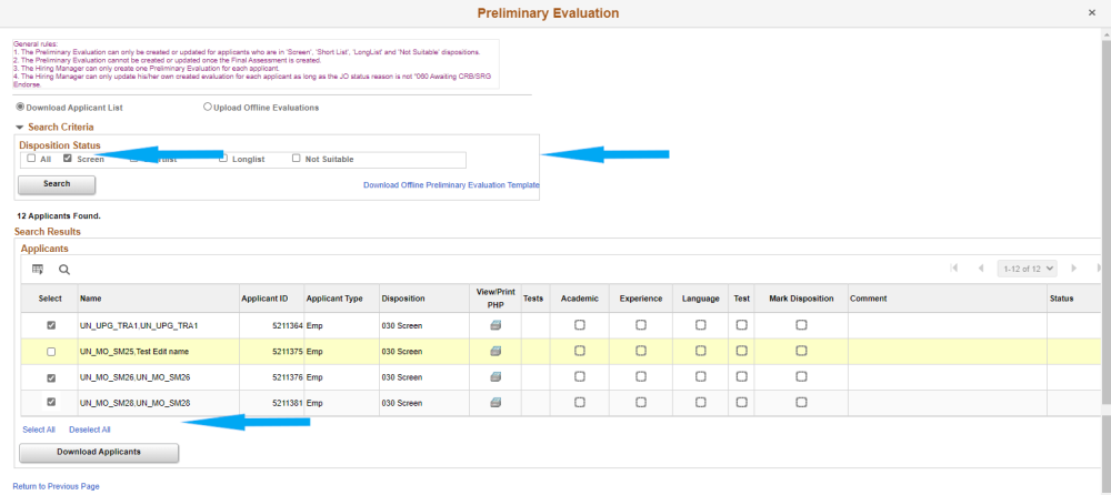 Tip 7.7: Change Dispositions of Applicants and Record Ratings and ...