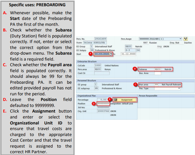 IT0001 (Organizational Assignment) - Umoja Onboarding - 1