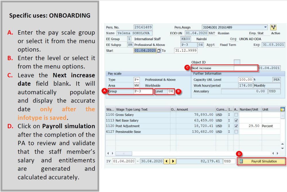 IT0008 (Basic Pay) - Umoja Onboarding - 1