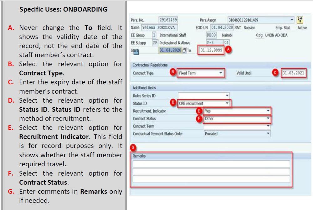 IT0016 (Contract Elements) - Umoja Onboarding - 1