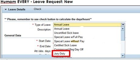 Submit request for special leave – jury duty - Time Management for Time ...