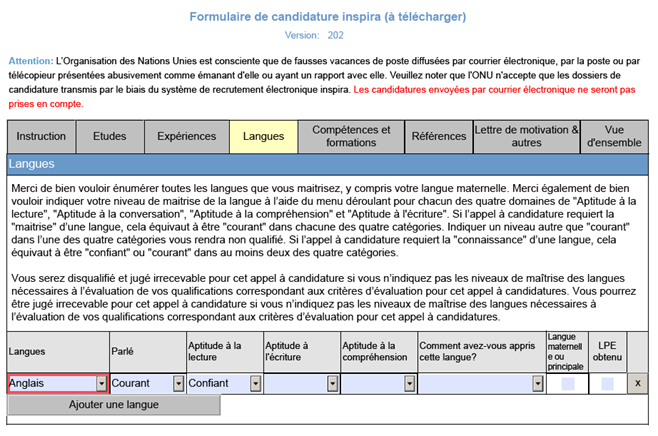 Remplir sa candidature hors ligne - Manuel des candidats - 1