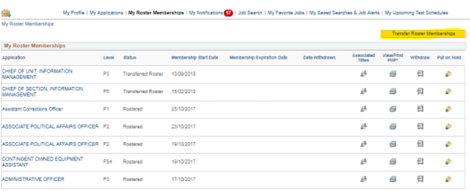 Transferring roster membership from external account to employee ...