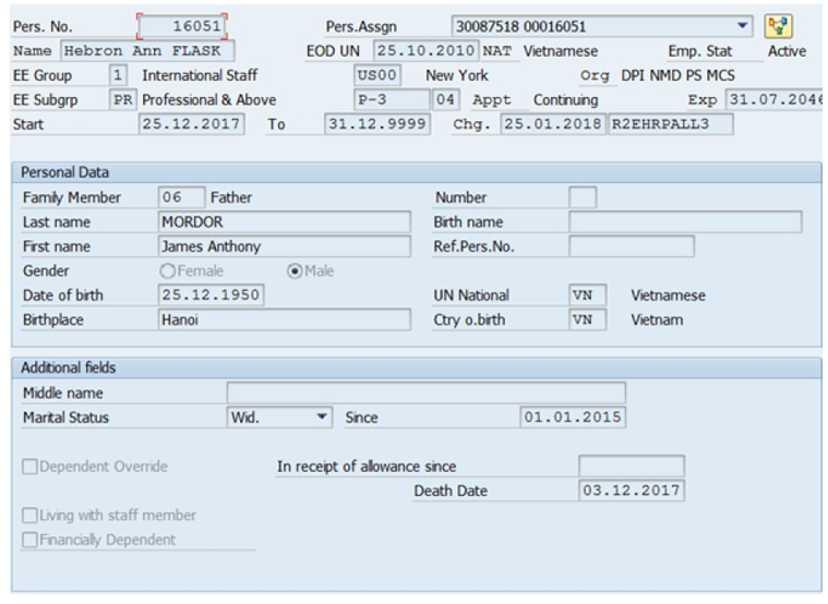 Approve Modification to or Discontinuance of a Secondary Dependency ...