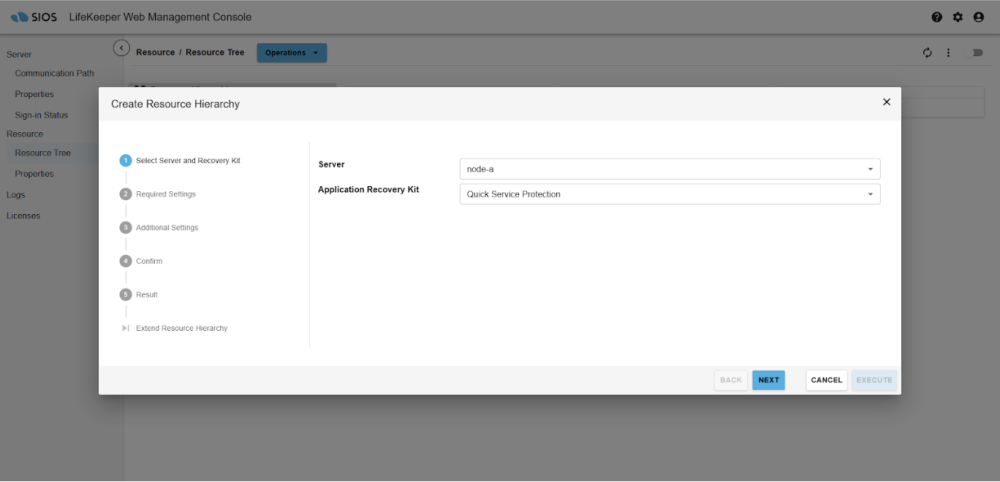 Configure Mssql Resource Lifekeeper For Linux Live 100