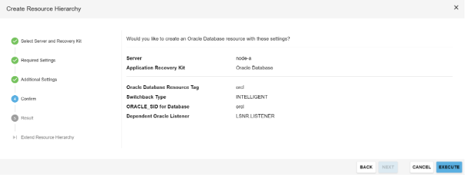 Configure the Oracle Resource - LifeKeeper for Linux LIVE - 9.9.1