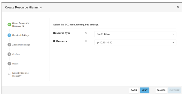 Creating an AWS EC2 Resource (RouteTable Scenario) - LifeKeeper for Linux LIVE - 9.9.1