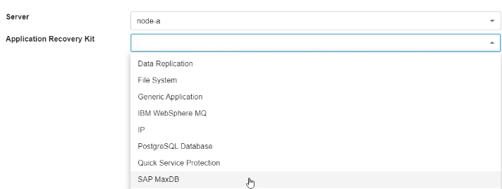 Creating An Sap Maxdb Resource Hierarchy Lifekeeper For Linux Live