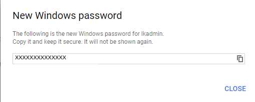 Creating Passwords and Connecting to VM Instances - LifeKeeper for Windows LIVE - 8.9.2