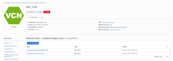 Creating Security Rules Datakeeper Cluster Edition Oracle Cloud Infrastructure Guide 1 1526