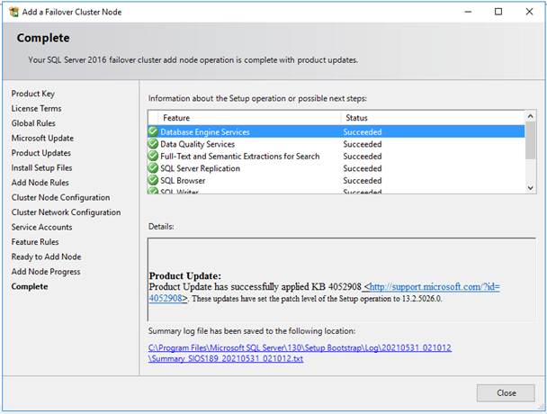 Creating A Sql Server Cluster On A Failover Cluster Datakeeper Cluster Edition Oracle Cloud