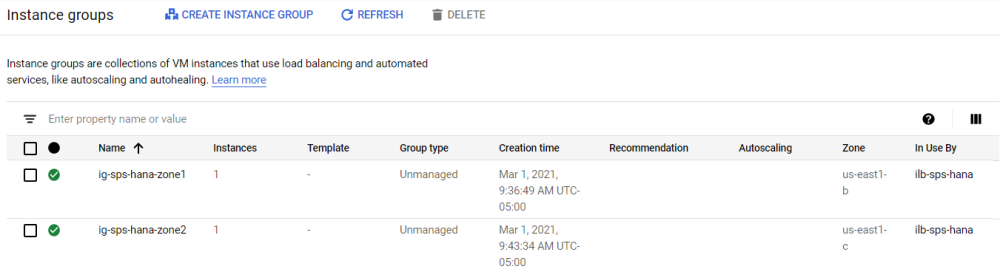 Google Cloud – Create the SAP HANA Primary Database Load Balancer - LifeKeeper for Linux LIVE - 10.0