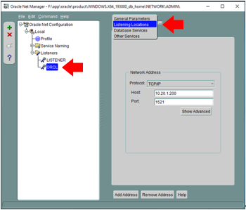 Oracleリスナーの設定変更 - LifeKeeper for Windows LIVE - 8.7.1