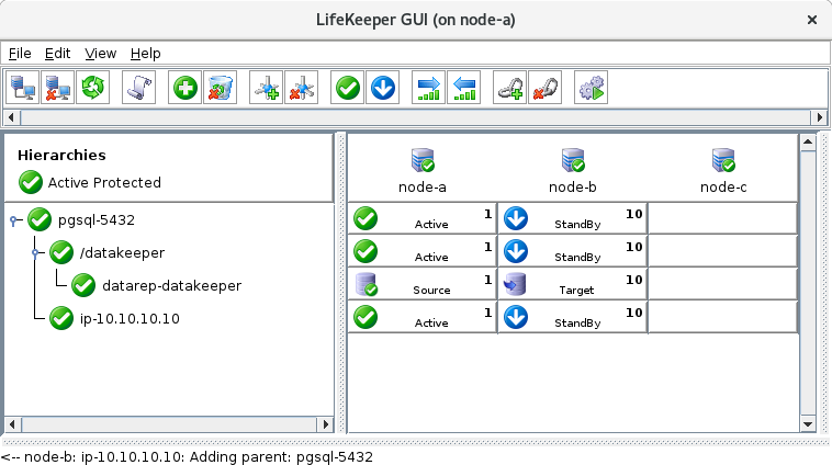 Protecting a PostgreSQL Resource - LifeKeeper for Linux LIVE - 9.7.0