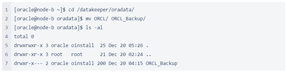 /datakeeper/oradata/ORCLの名前を変更する - LifeKeeper for Linux LIVE - 9.9.0