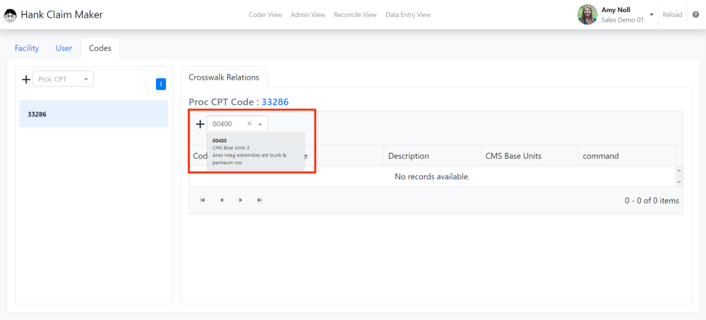 Admin Role – Updating ASA Crosswalk - Hank.ai Claim Maker - 2.0.7