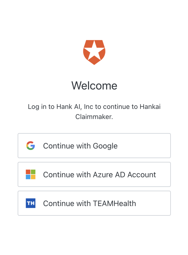 First Time User Access Instructions - Hank.ai Claim Maker - 2.0.7