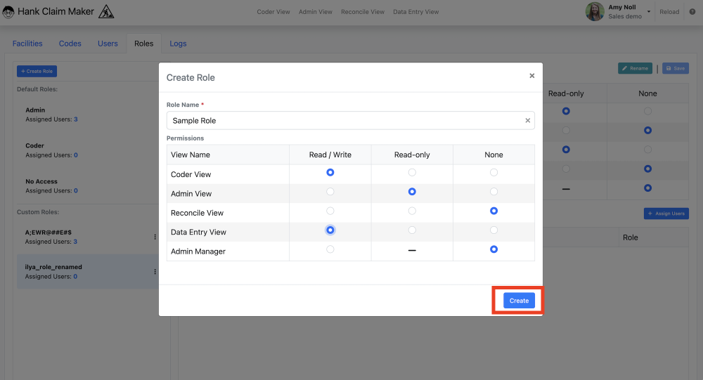 Adding and Managing Custom User Roles - Hank.ai Claim Maker - 2.0.8