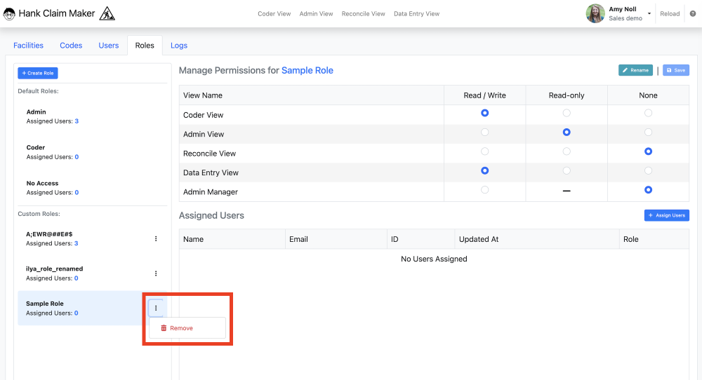 Adding and Managing Custom User Roles - Hank.ai Claim Maker - 2.0.8