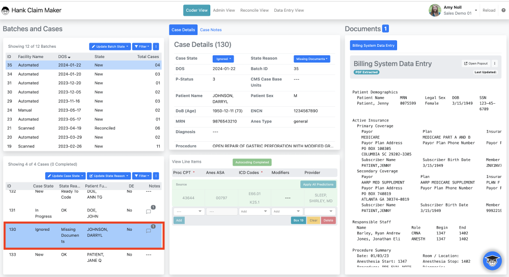 Delete a Case - Hank.ai Claim Maker - 2.0.10