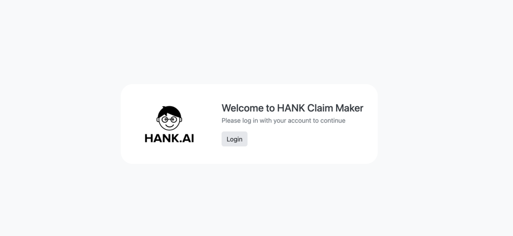 Getting Connected to Claim Maker - Hank.ai Claim Maker - 2.0.12