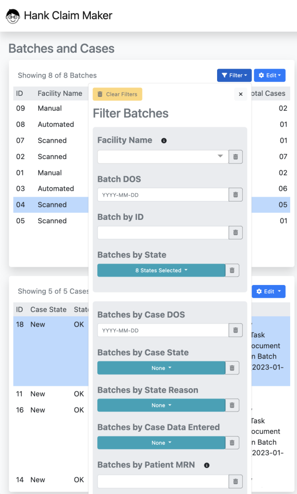 Schedule Reconciliation - Hank.ai Claim Maker - 2.0.6