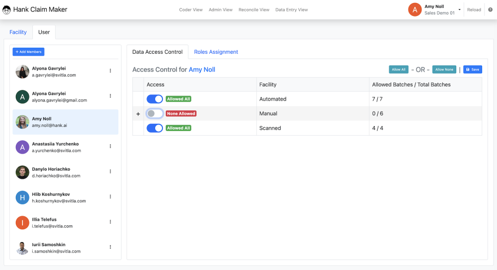 Removing Access to Claim Maker - Hank.ai Claim Maker - 2.0.7