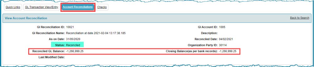 Bank Reconciliation - Crest ERP User Manual - 1.0